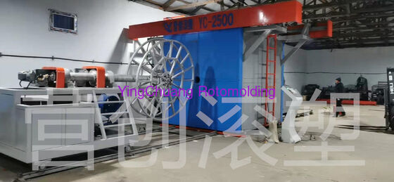 Two Stations Shuttle Rotomolding Machine for Manufacturing Plant 220V
