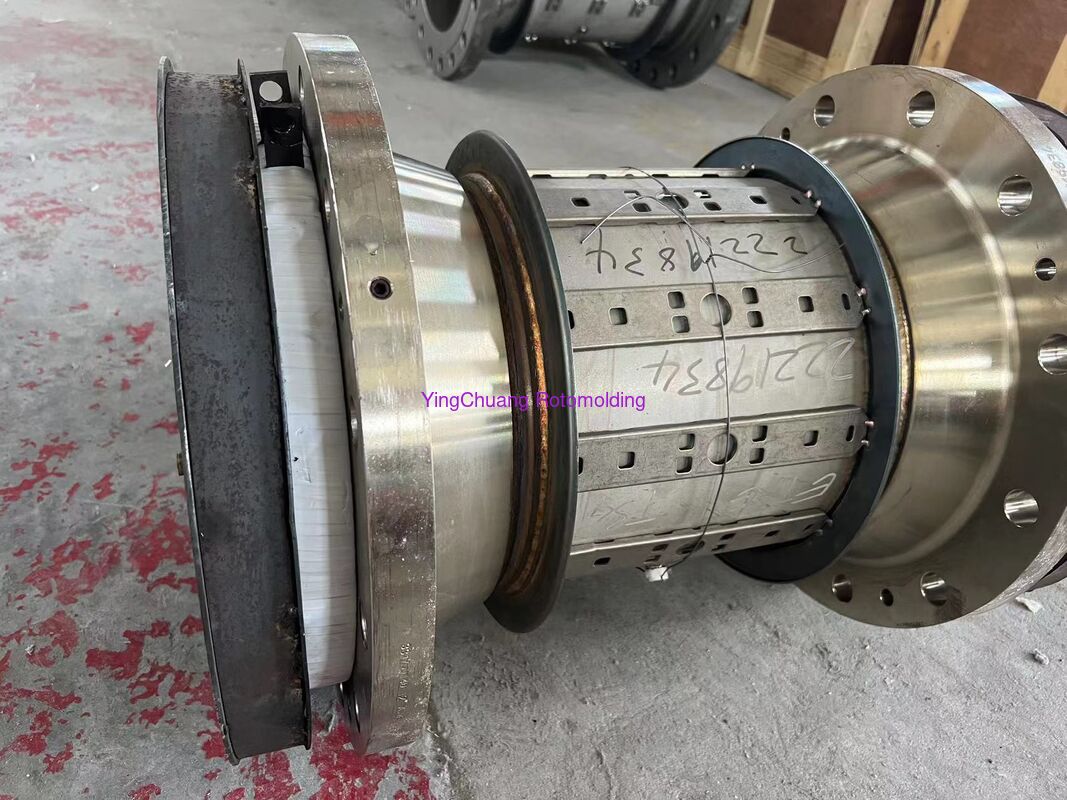 Shuttle Rotational Molding Machine For Lining Plastic PTFE Steel Pipe