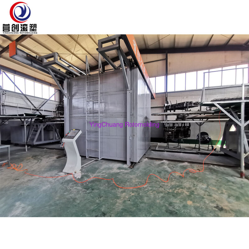 Digital Wireless Water Tank Biaxial Rotational Molding Machine 4 Arms