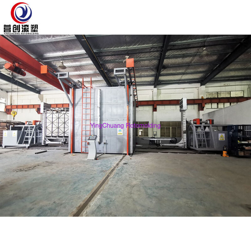 PLC Control Rotomolding Machinery Circular Internal Structure