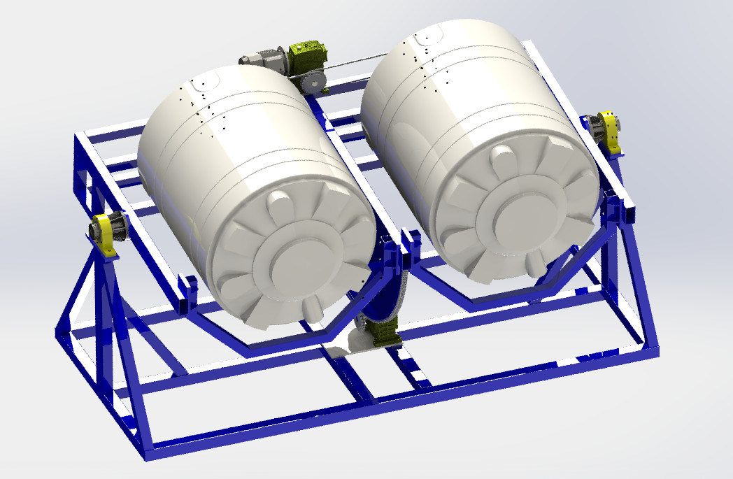 3Phases Rock And Roll Rotational Molding Machine for Manufacturing Plant