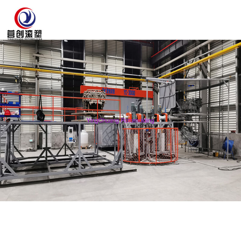 500L Hollow Part Volume 400kg/H Rotation Molding Machine