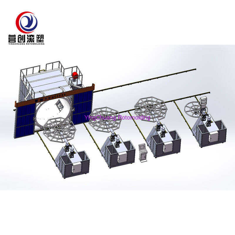 CE Extrusion Rotary Water Tank Manufacturing Machine With Touch Screen