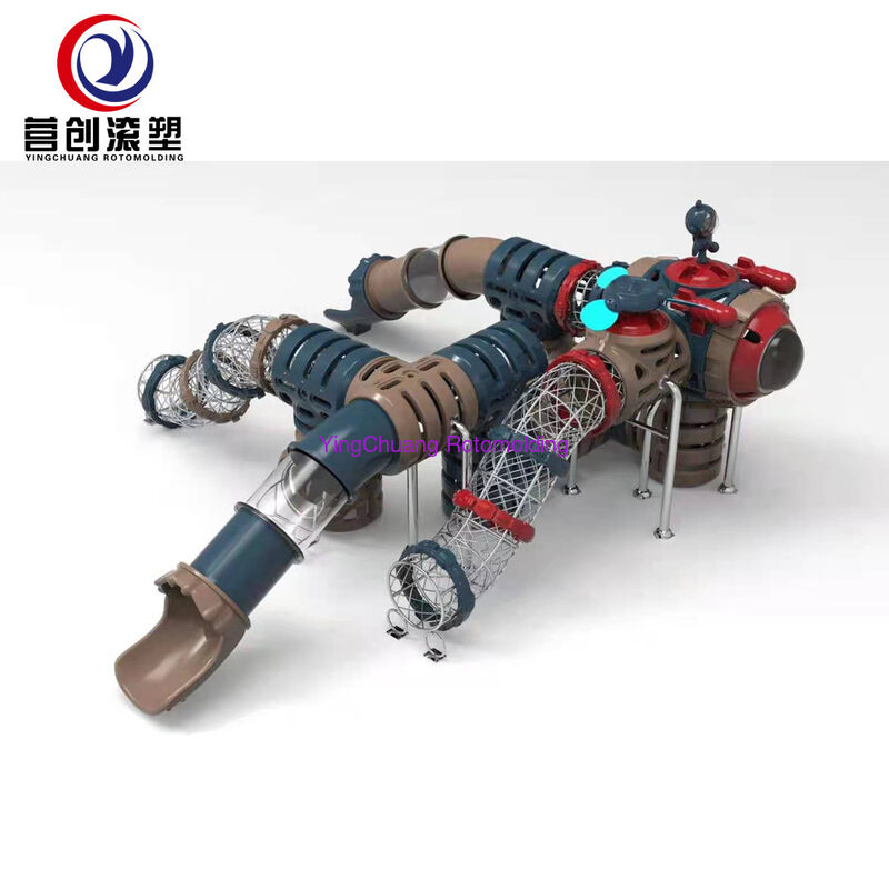 Children'S Play Plastic Slide Rotomolding Mould Video Technical Support