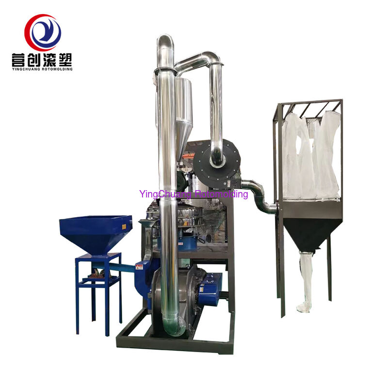 Efficient Plastic Grinder Machine 3850 Rpm Rotating Speed And 50kg Capacity