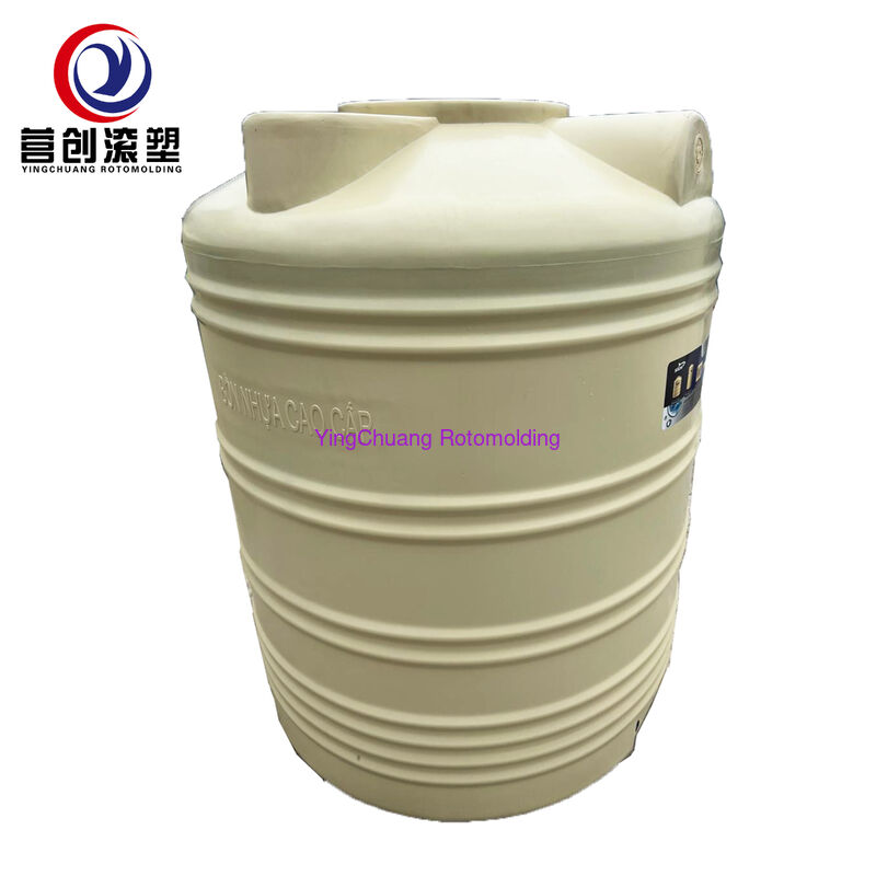 Customizable rotomolded water tank with low maintenance requirements