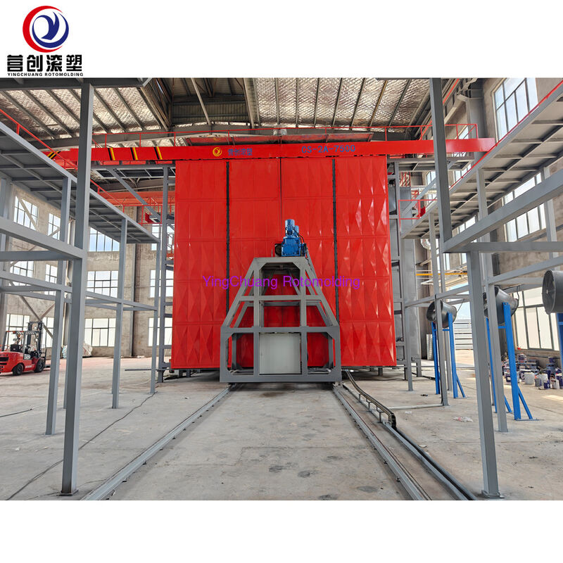 15-30min Cycle Time Shuttle Rotomolding Machine With PLC Control