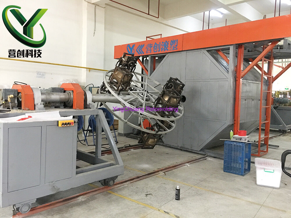 Two Stations Shuttle Rotomolding Machine for Manufacturing Plant 220V