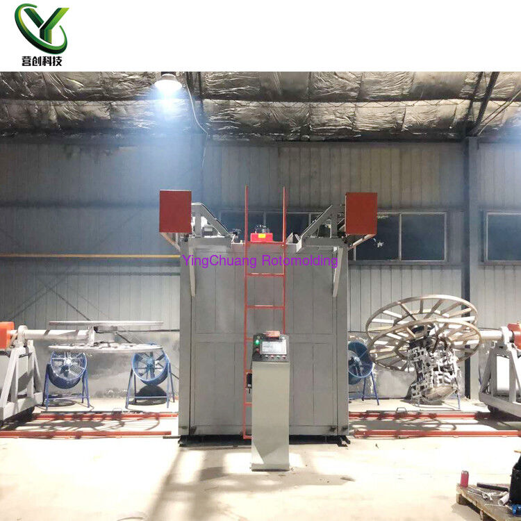 1-8rpm Rotating Speed Shuttle Rotomolding Machine 1000kg Max Mold Weight