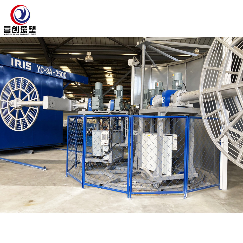 20000L Bi Axial Rotary Molding Machine anti deformation For Plastic Chair