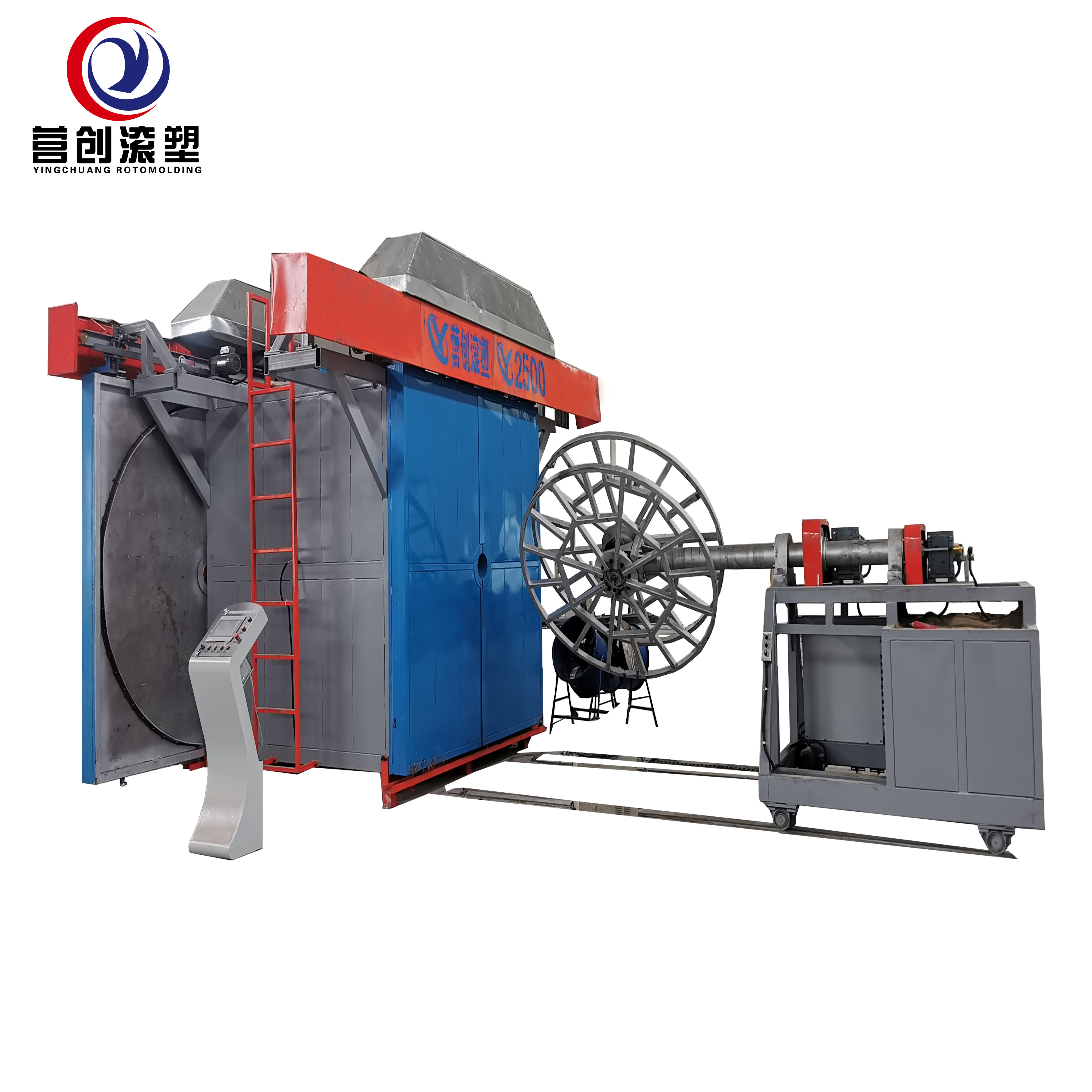 Septic Tank Bi Axial Rotomoulding Machine / 63KW Rotomolding Equipment