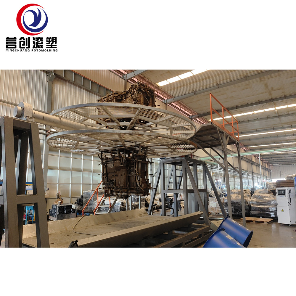 Shuttle Rotomolding Machine with Automation and water tank making machine