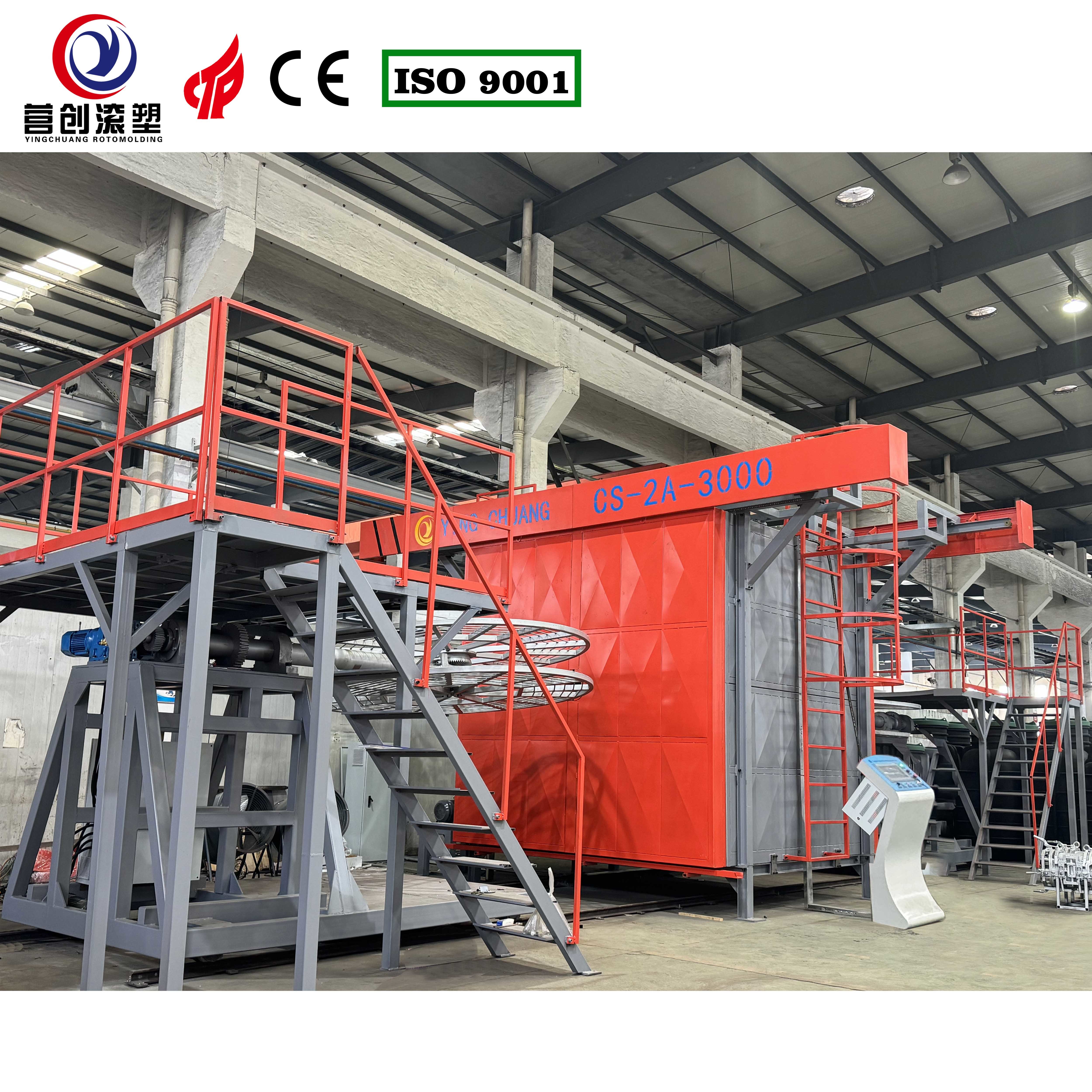 Small Shuttle Rotomolding Machine Upgrade Production Efficiency