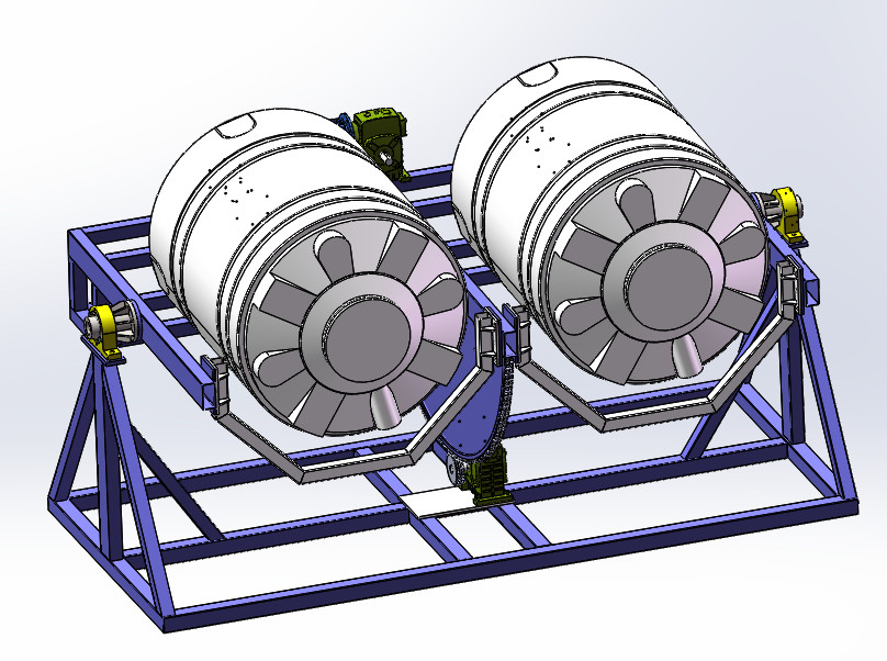 Electric Rock And Roll Rotomoulding Machines / Rotary Molding Machine