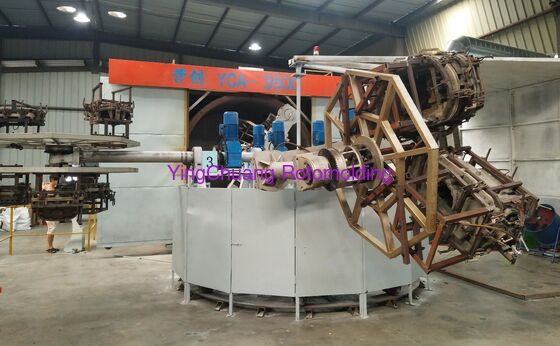 Plastic Bucket Rotary Moulding Machine / Oven Rotational Molding Equipment