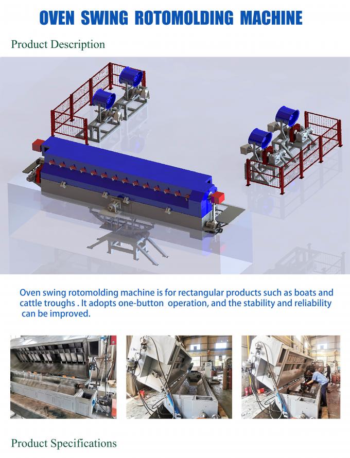 Rotational Molding Machine For Making Plastic Barrier